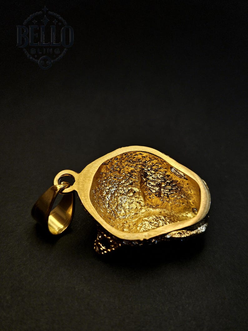 Fox Head Pendant Necklace - Animal Jewelry, Gold Finish, Hypoallergenic ...