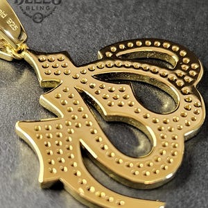 Allah Pendant Necklace Gold Finish - Islamic Jewelry, Hypoallergenic ...