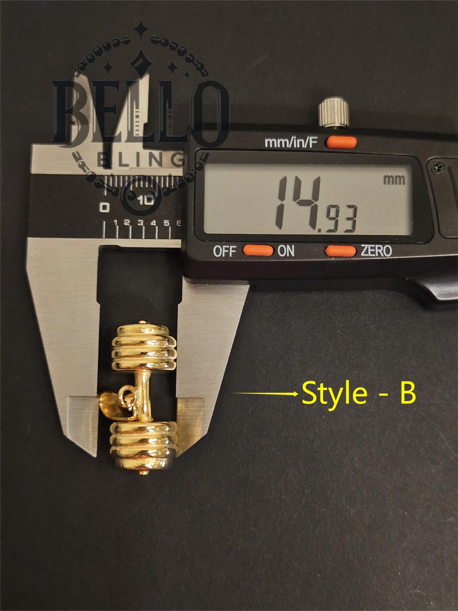 Dumbbell Pendant Necklace, Gold-finish, Gym Style, Lift Life, Fitness ...