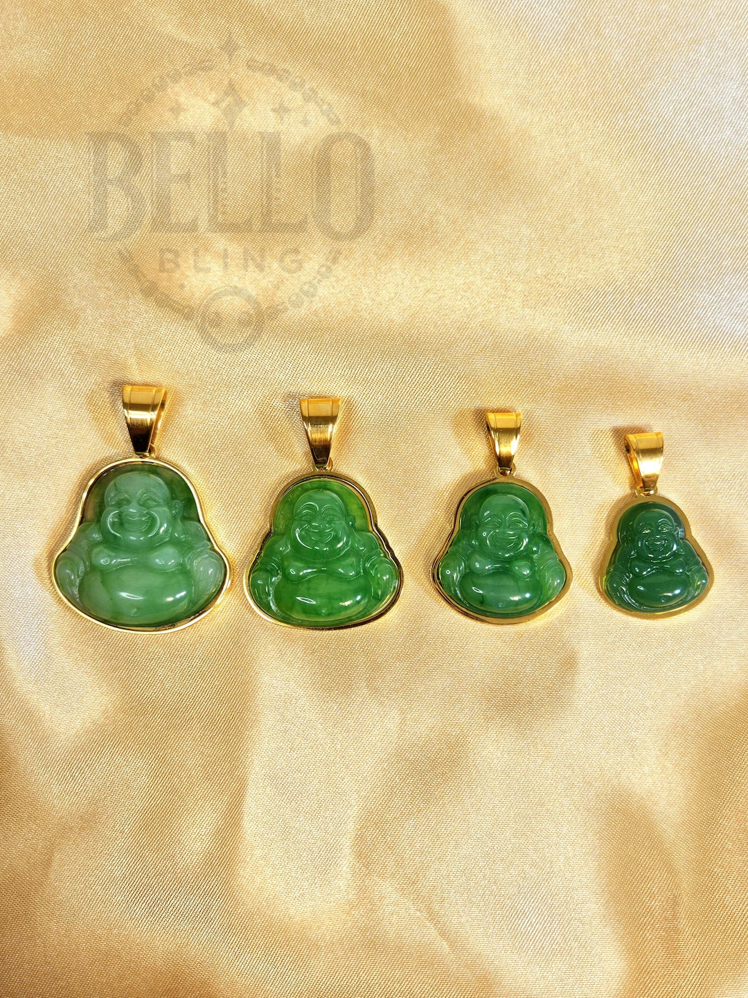 14k Gold Plated Stainless Steel Buddha Pendant Necklace - Etsy