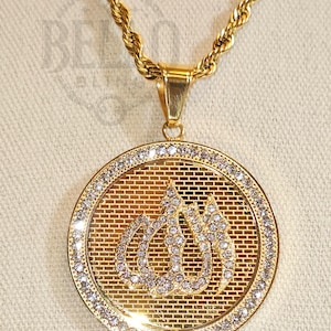 Allah Pendants Collection - Gold-finish Islamic Jewelry, Arabic ...