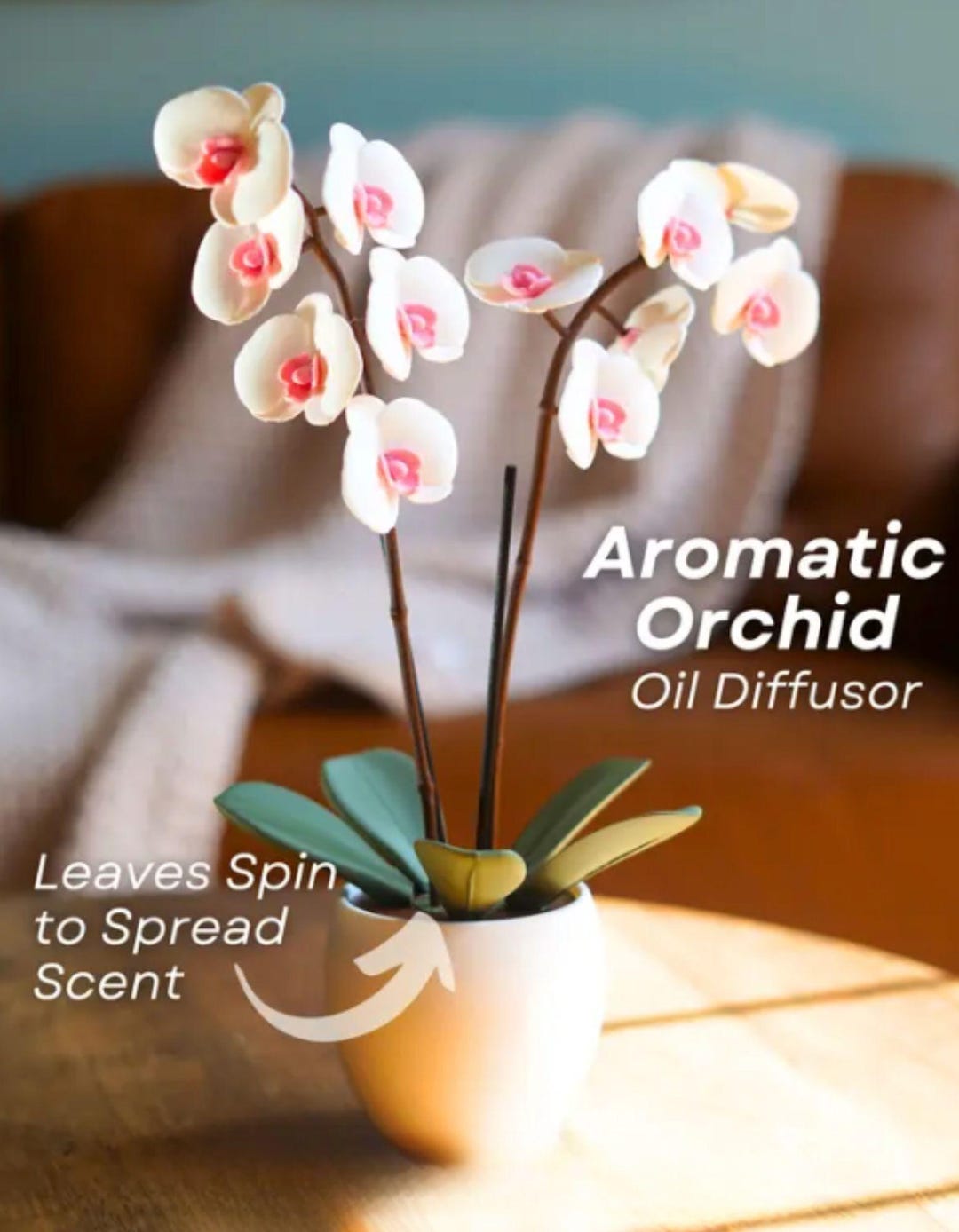 3D Printed Aromatic Orchid Diffuser | Unique Incense & Oil Holder - Etsy