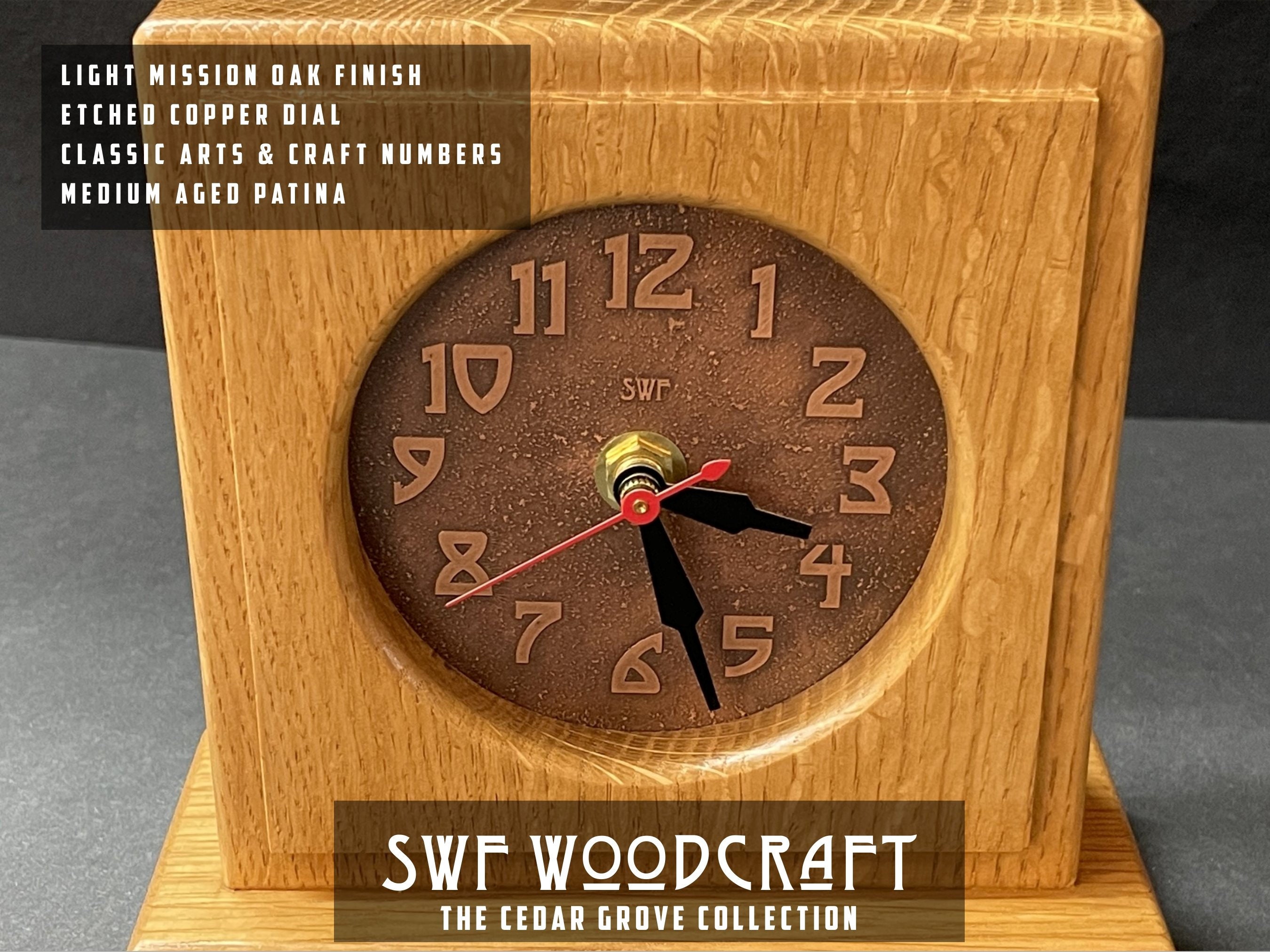 Arts & Crafts Mission Style Clock - Etsy