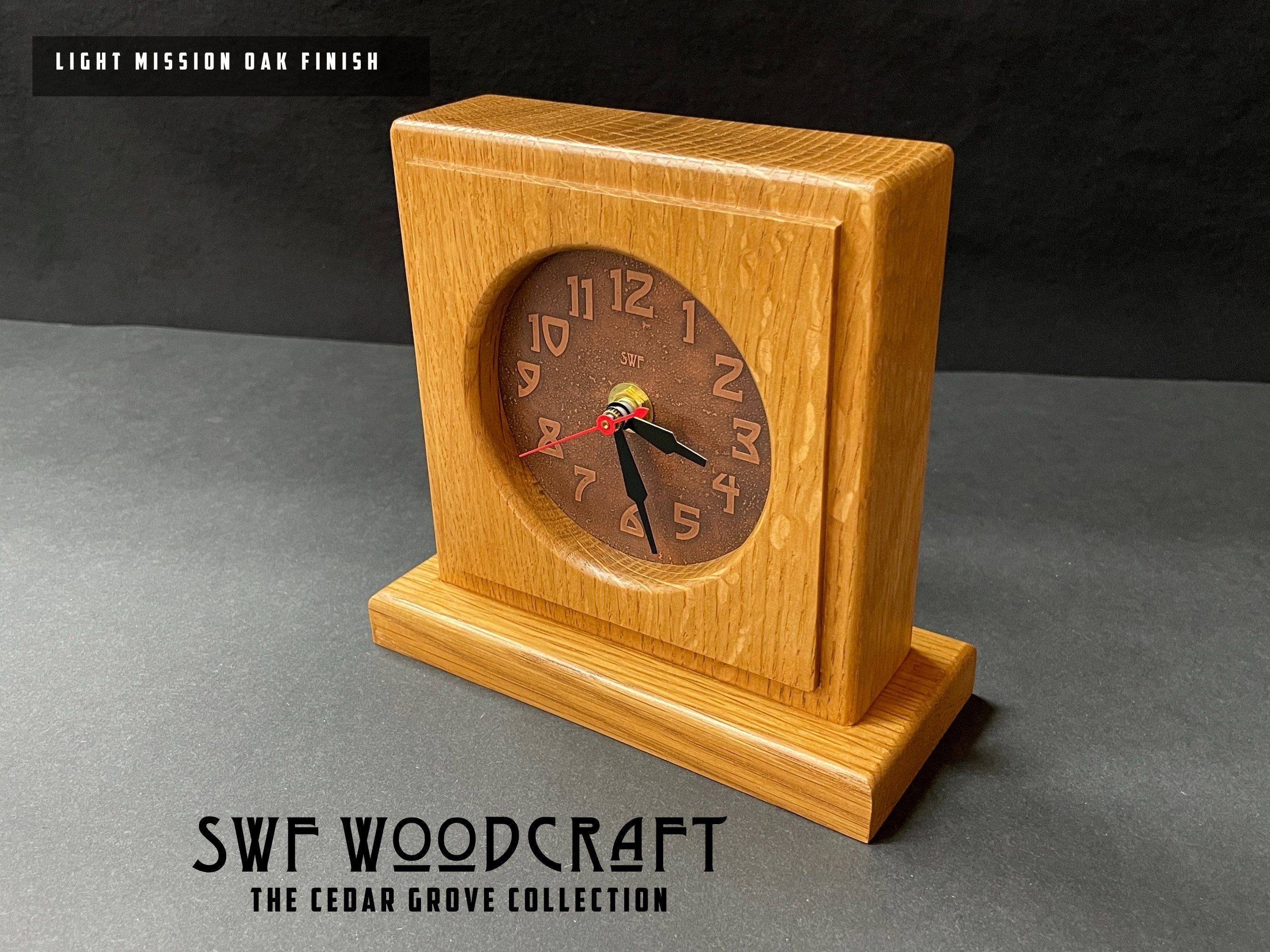 Arts & Crafts Mission Style Clock - Etsy