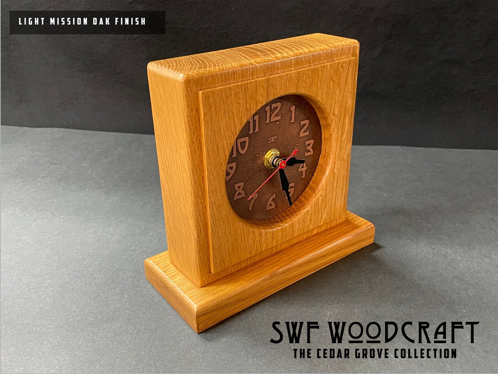 Arts & Crafts Mission Style Clock - Etsy