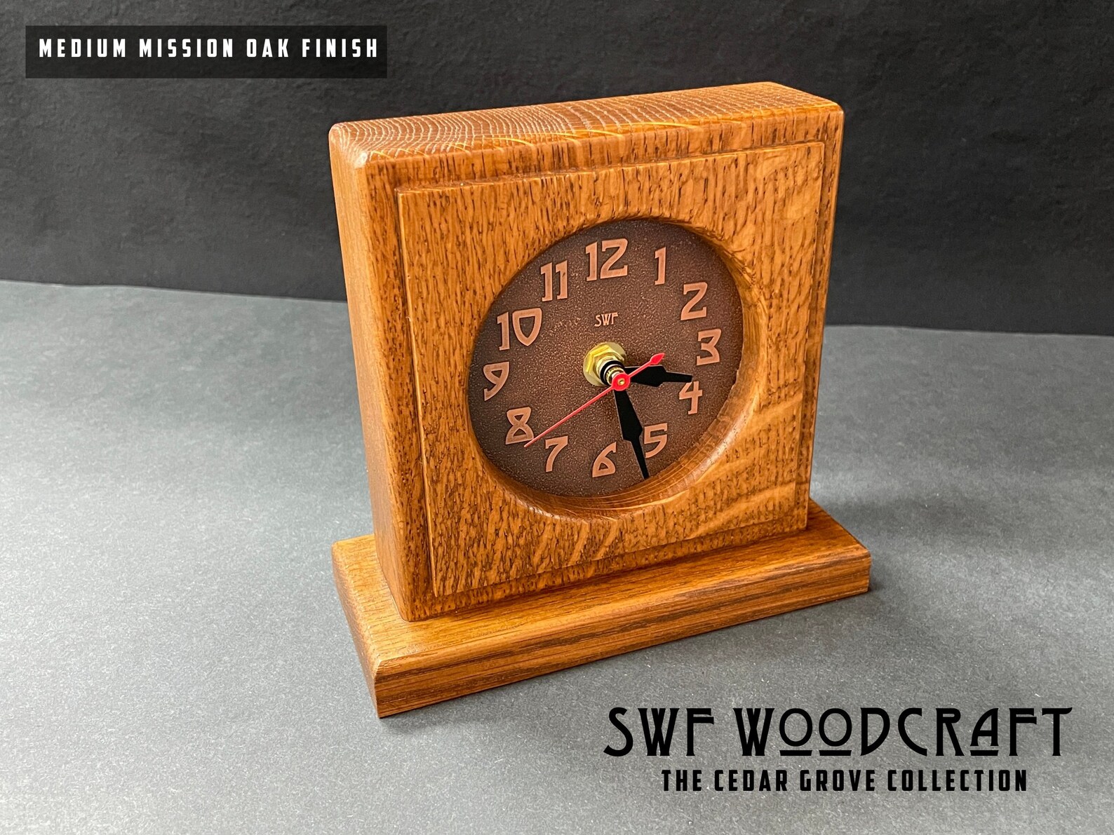 Arts & Crafts Mission Style Clock - Etsy