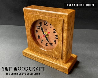 Arts & Crafts Mission Style Clock - Etsy