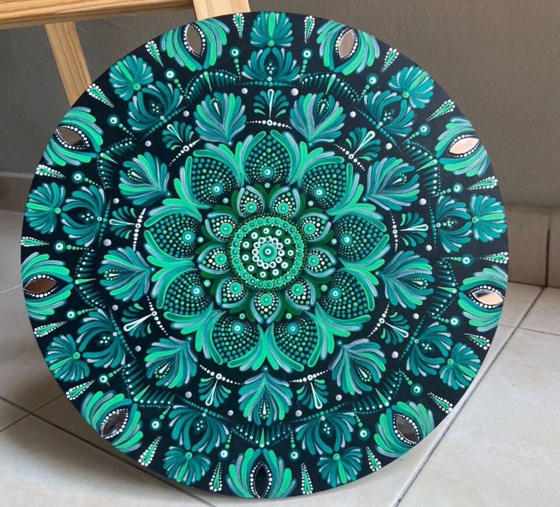 30cm Handed Paint Mandala Arts - Etsy