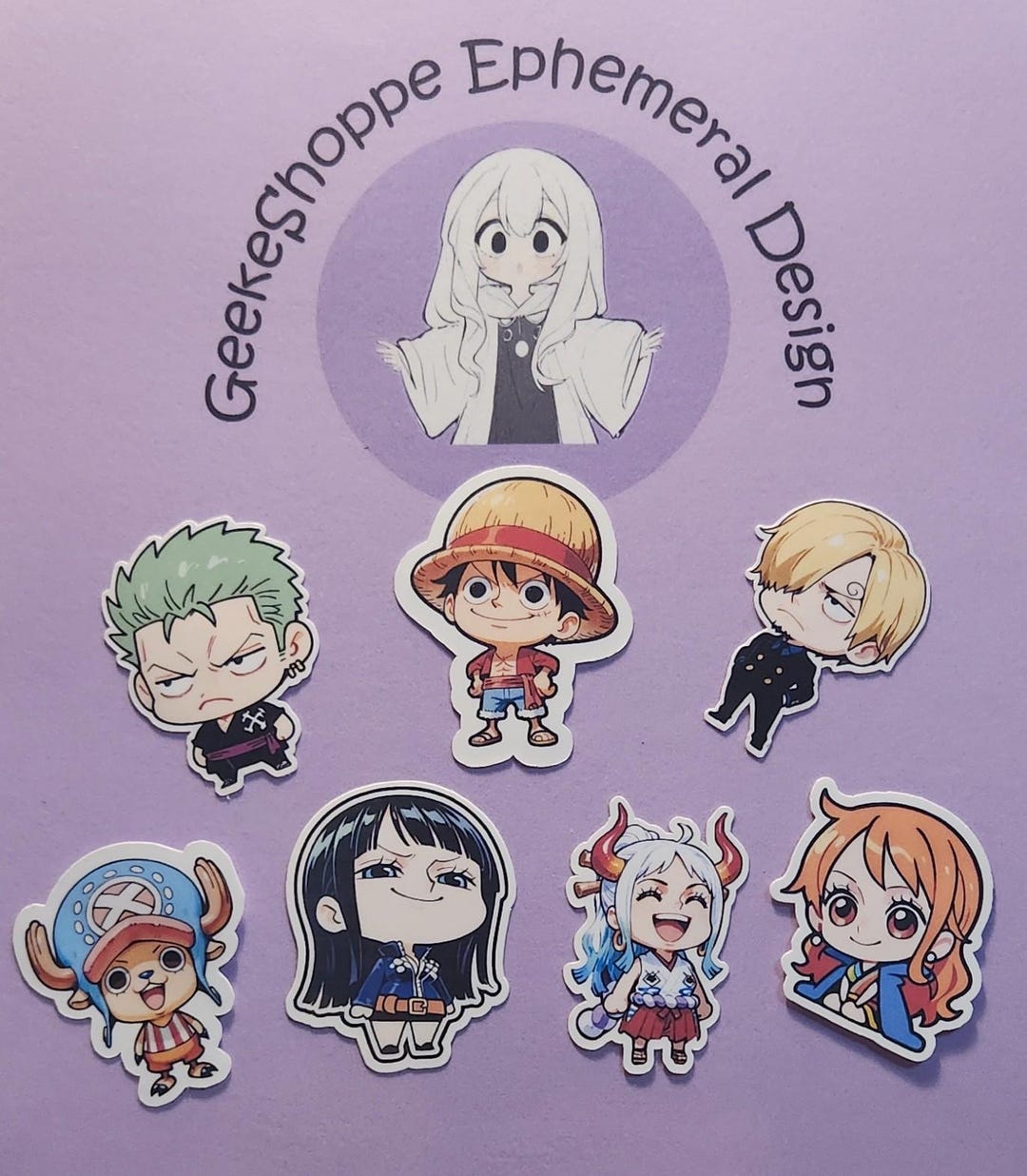 OP Chibi Vinyl Stickers Matte & Glossy Laminate Variants One Piece ...