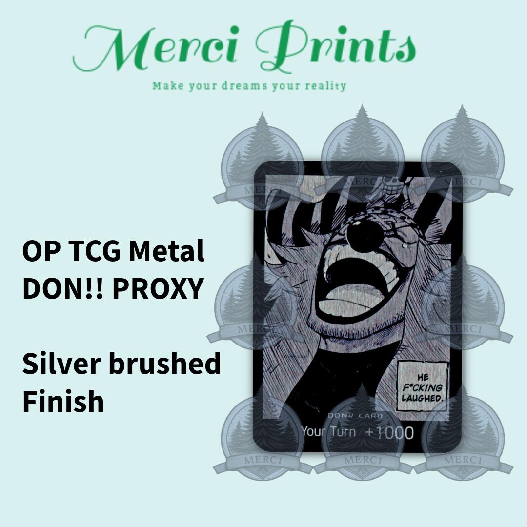 Custom Metal One Piece TCG Card X10, Handmade Trading Card, Aluminum ...