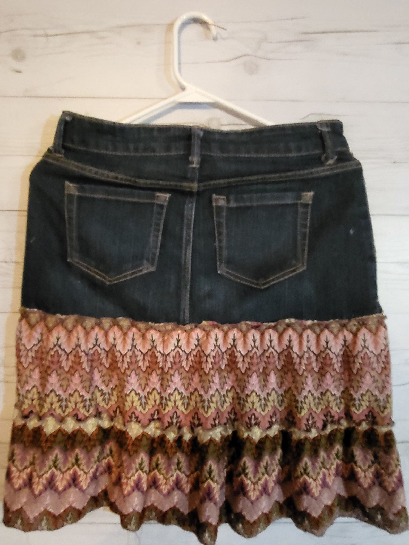 Upcycled Skirt, Handmade, Only 1 Will Ever Be Available. - Etsy