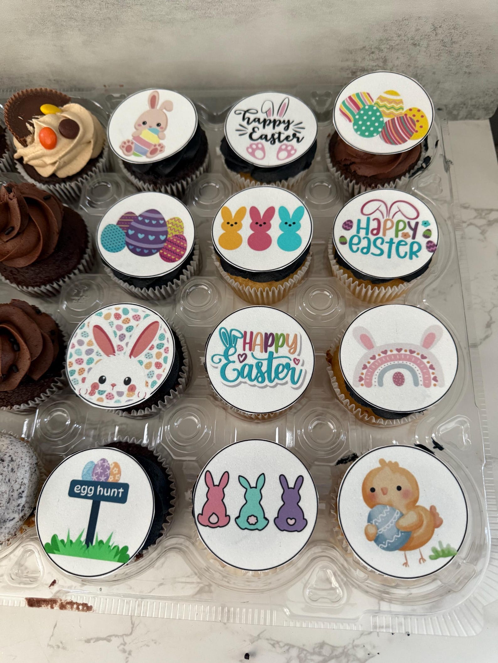 PRINTABLE- Easter Cupcake & Cookie Toppers - Printable Digital Download ...
