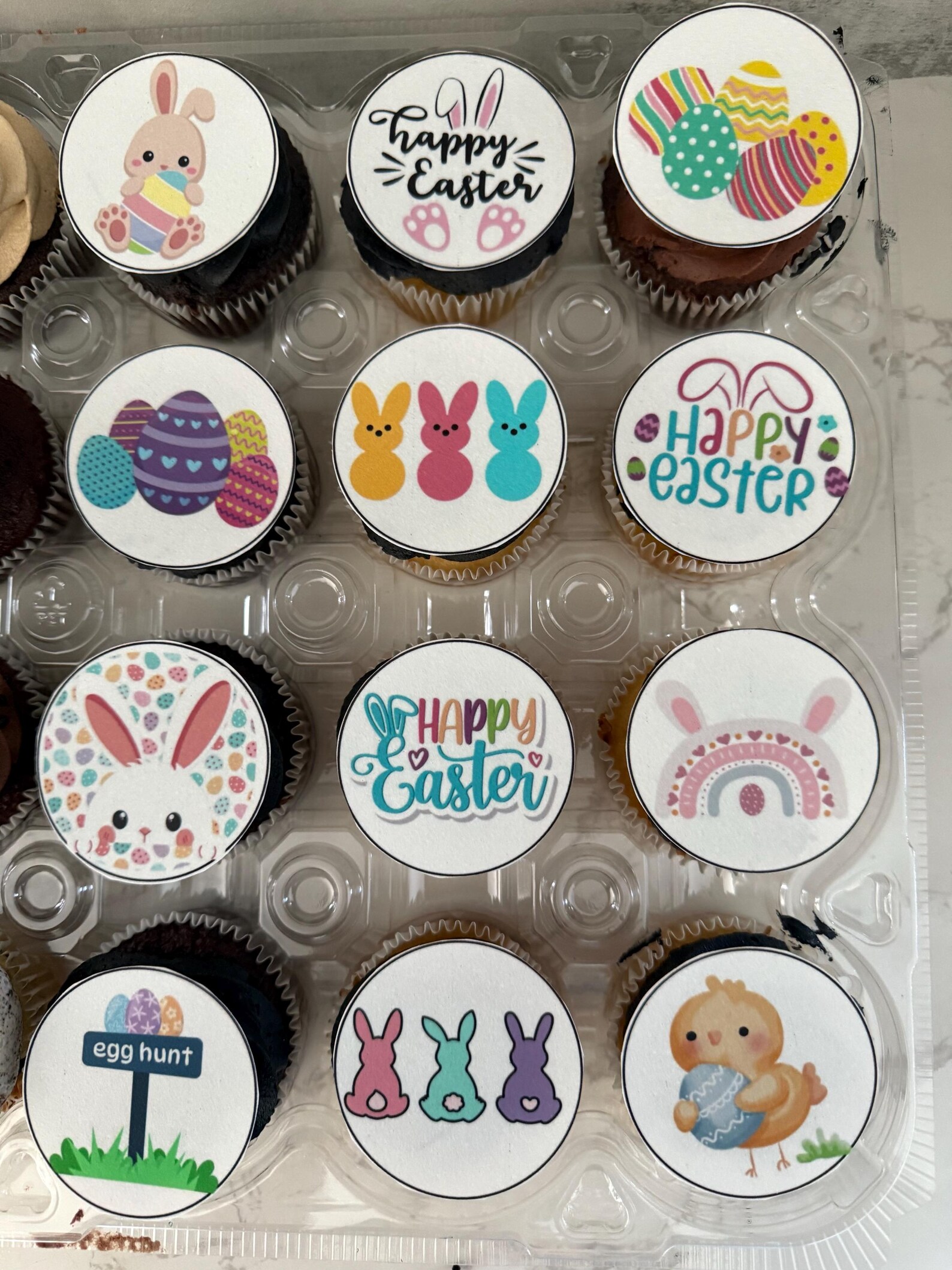 PRINTABLE- Easter Cupcake & Cookie Toppers - Printable Digital Download ...