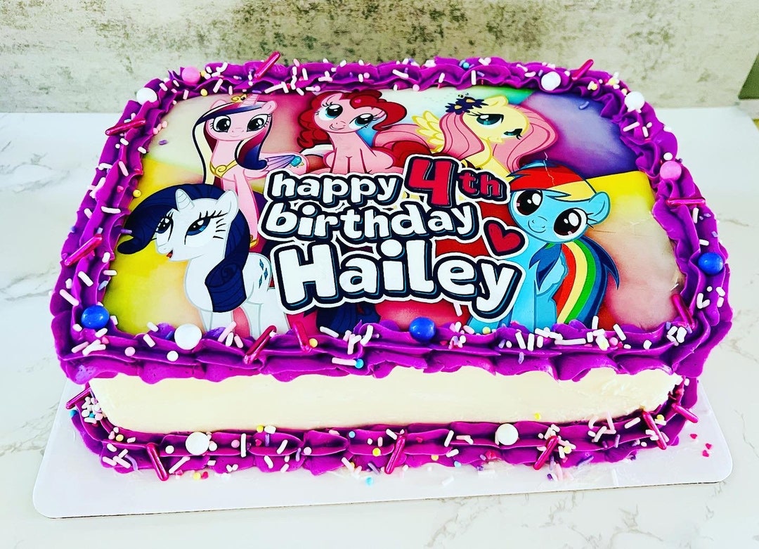 My Little Pony Sheet Cake Edible Image - Etsy
