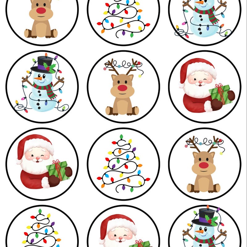 Santa Edible Cake Toppers - Etsy