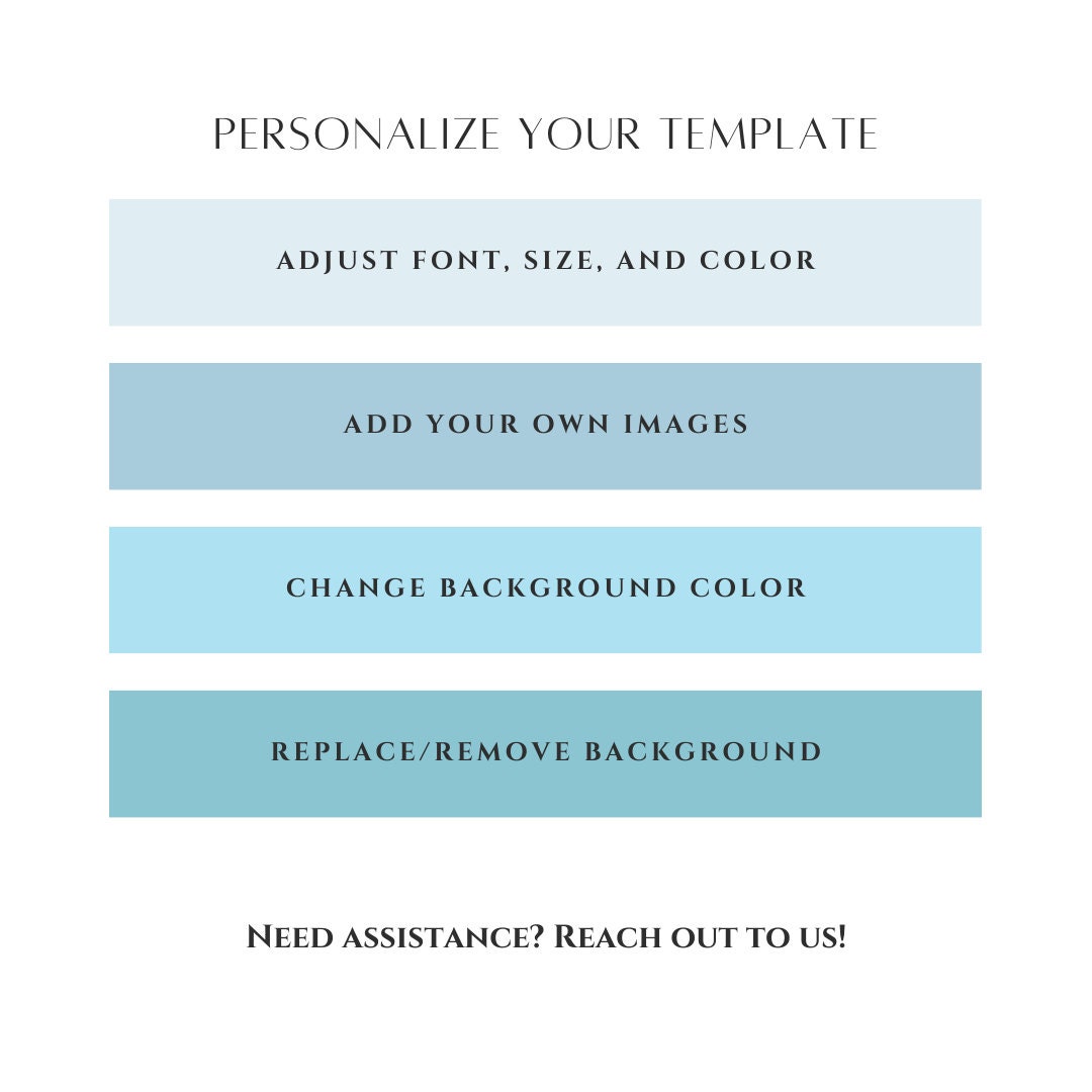 Light Blue Baby Shower Invitation Template, Floral Baby in Bloom, Baby ...