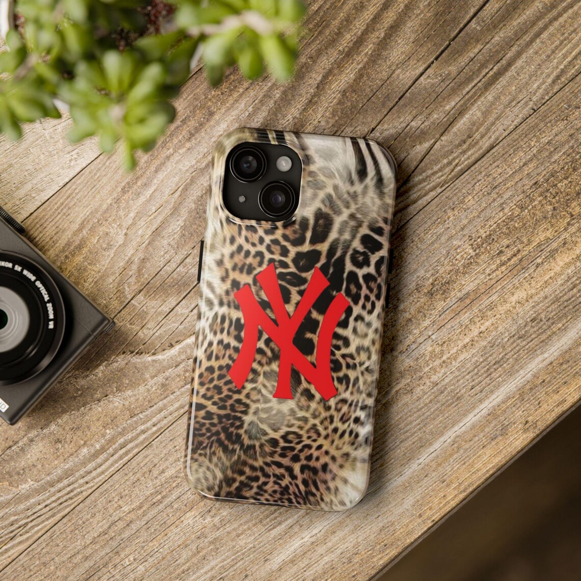 Red NYC New York Animal Print Cheetah Leopard iPhone & Galaxy Case - Etsy