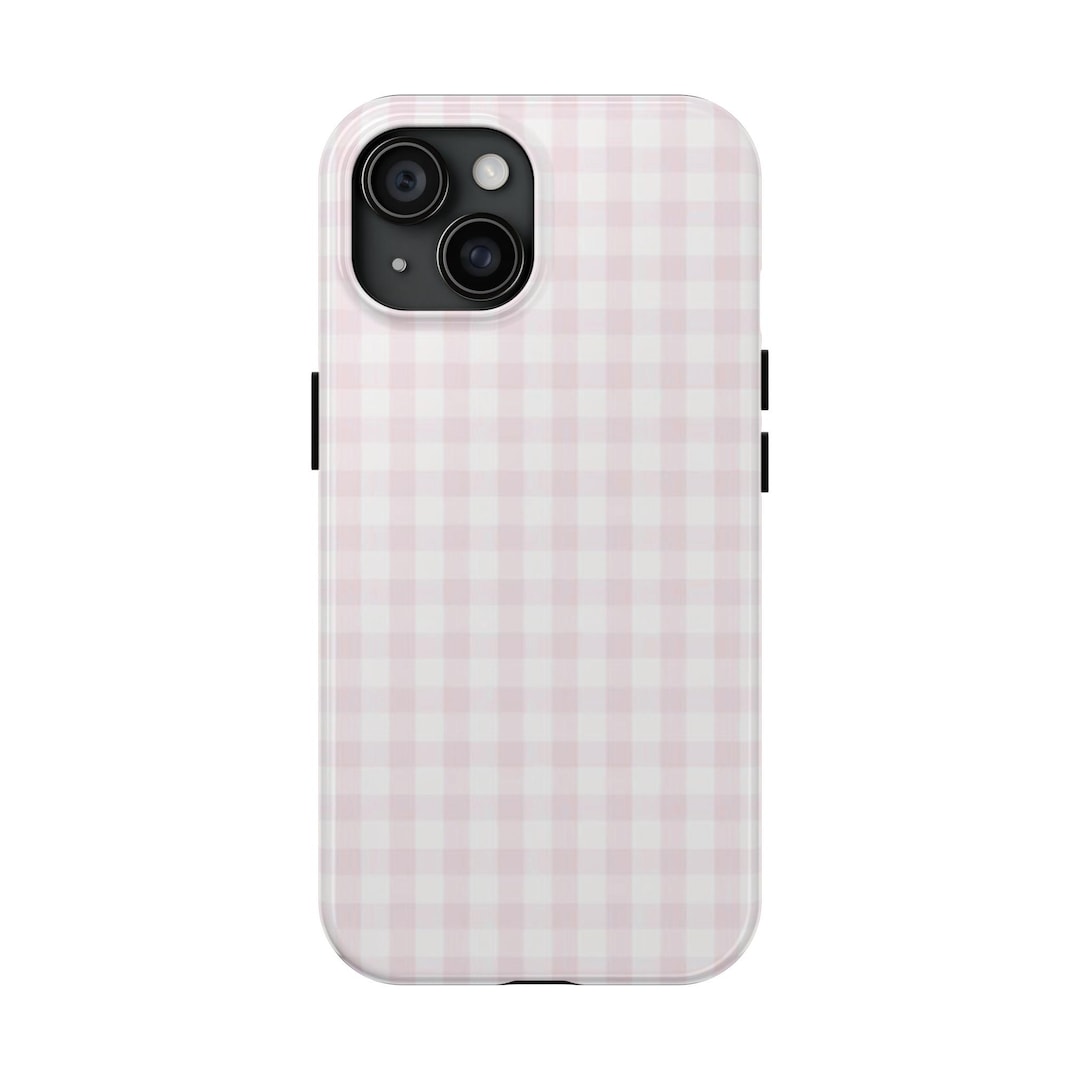 Pink Gingham Phone Case: Preppy Coquette Style - Etsy