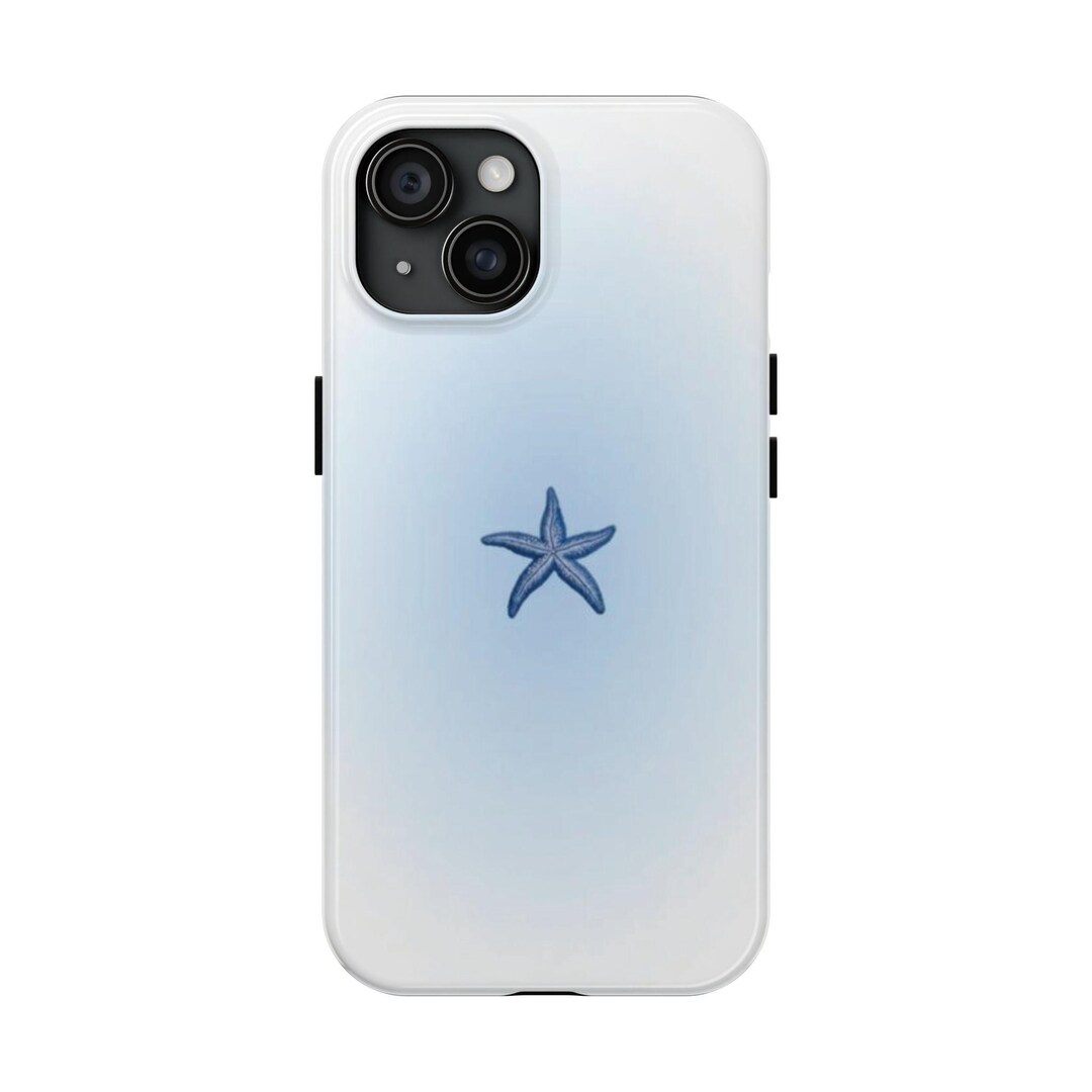 Blue Starfish Aura Phone Case: Preppy iPhone & Galaxy Cover - Etsy