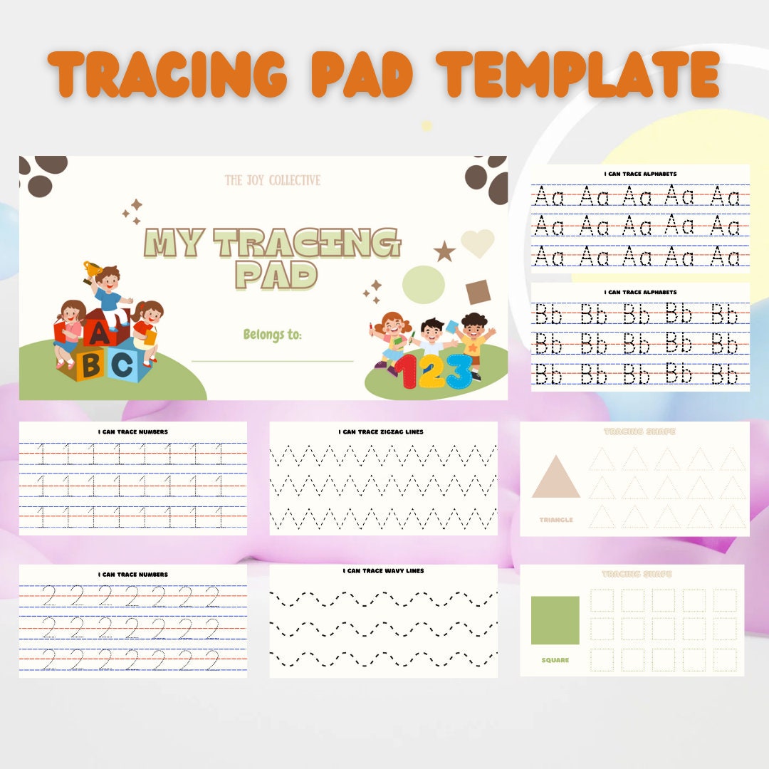 Tracing Pad for Kids - Etsy