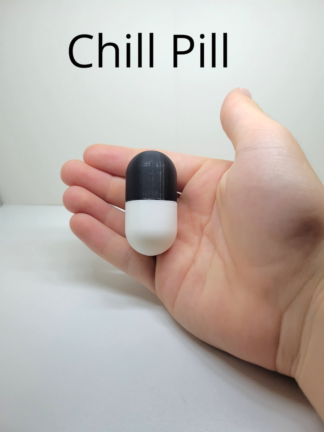 Chill Pill Magnetic Fidget Toy Stress Reliever With Free Stand 3d Printed - Etsy