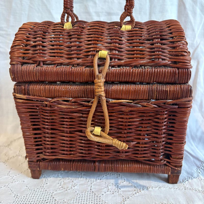 Wicker Trunk - Etsy