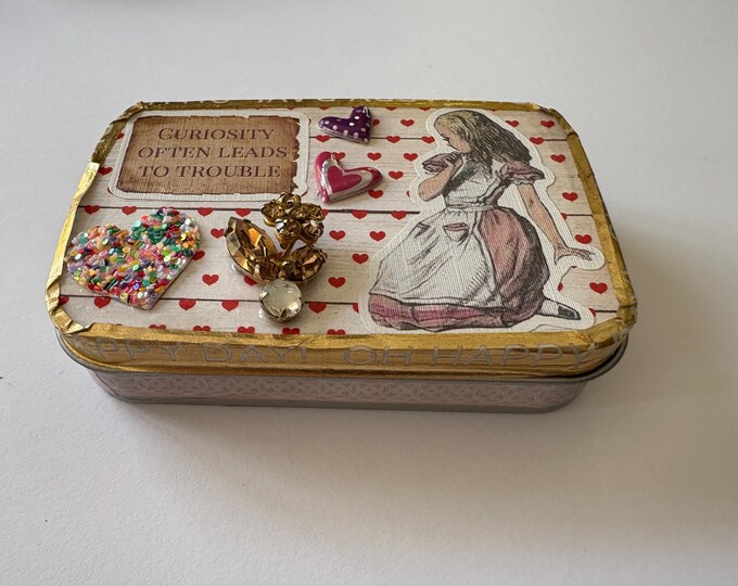 Alice in Wonderland Treasure Tin - Etsy