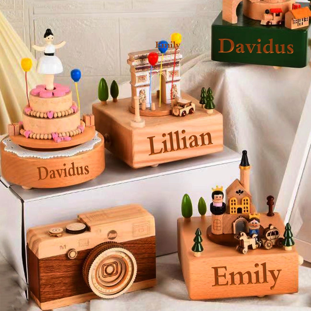 Customized Music Carousel, Custom Train Music Box, Animal Music Box ...