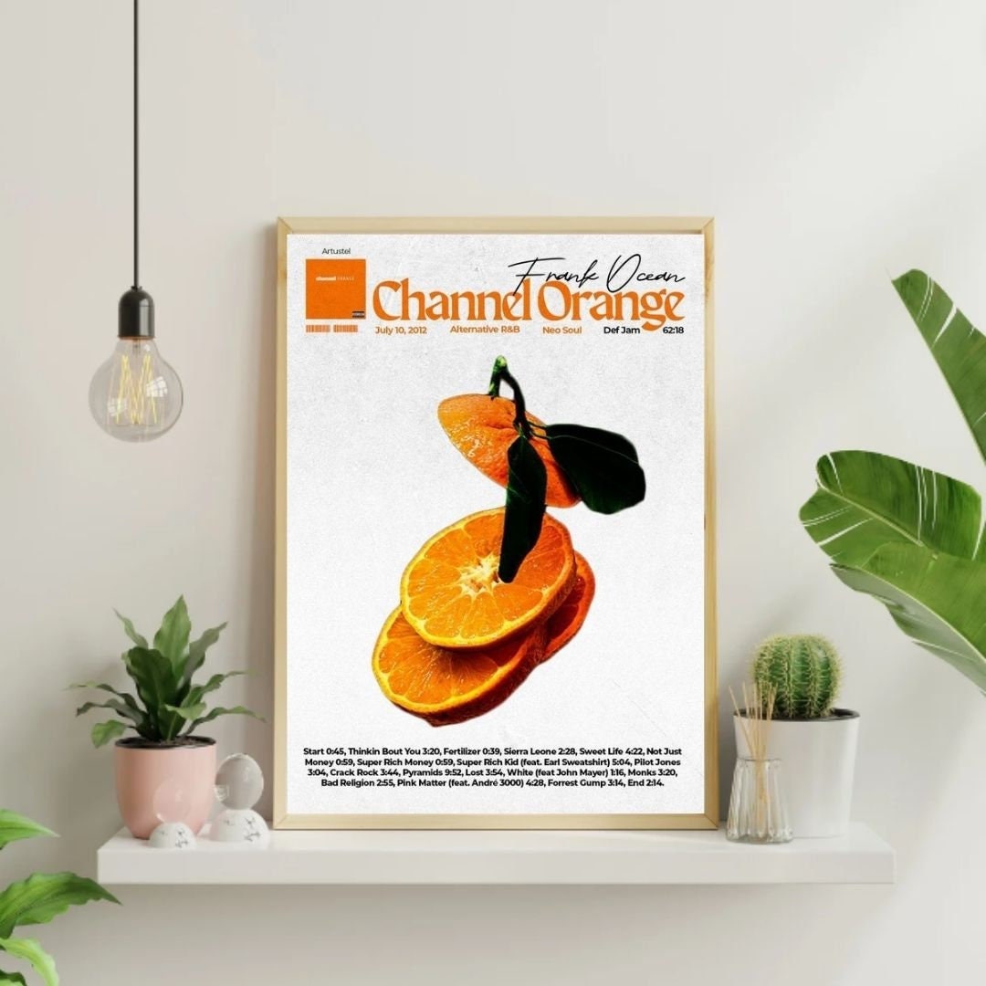 Frank Ocean Print Music Album Poster Print Wall Hanging Decor, Vintage ...