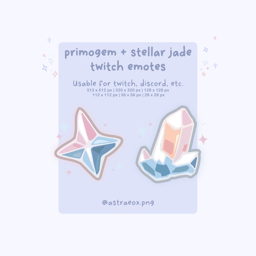 Genshin Impact Honkai Stair Rail Primogem and Stellar Jade Emotes ...