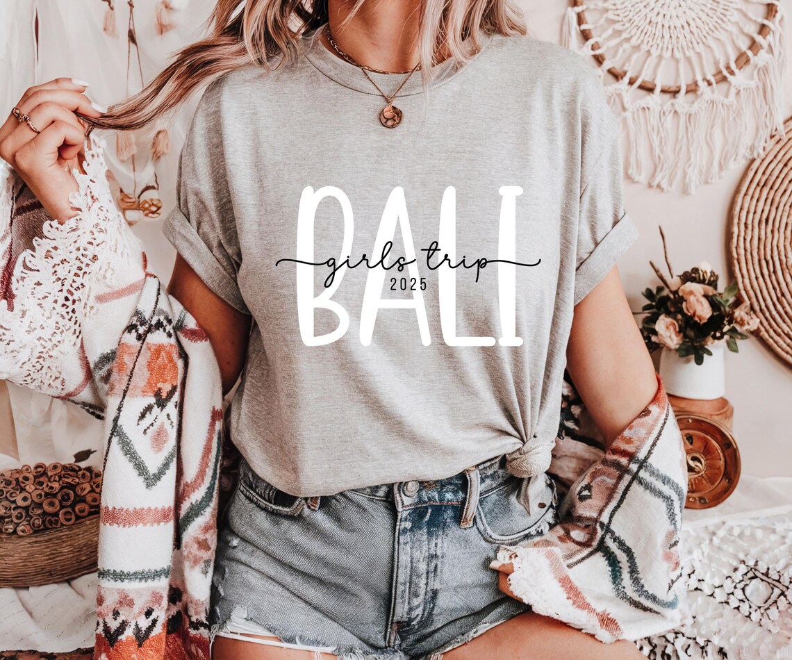 Girls Trip Bali 2025 Shirt, Bali Adventure Unisex, Best Friends Girls ...