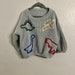 Hand Embroidered Dinosaur Sweater - Etsy