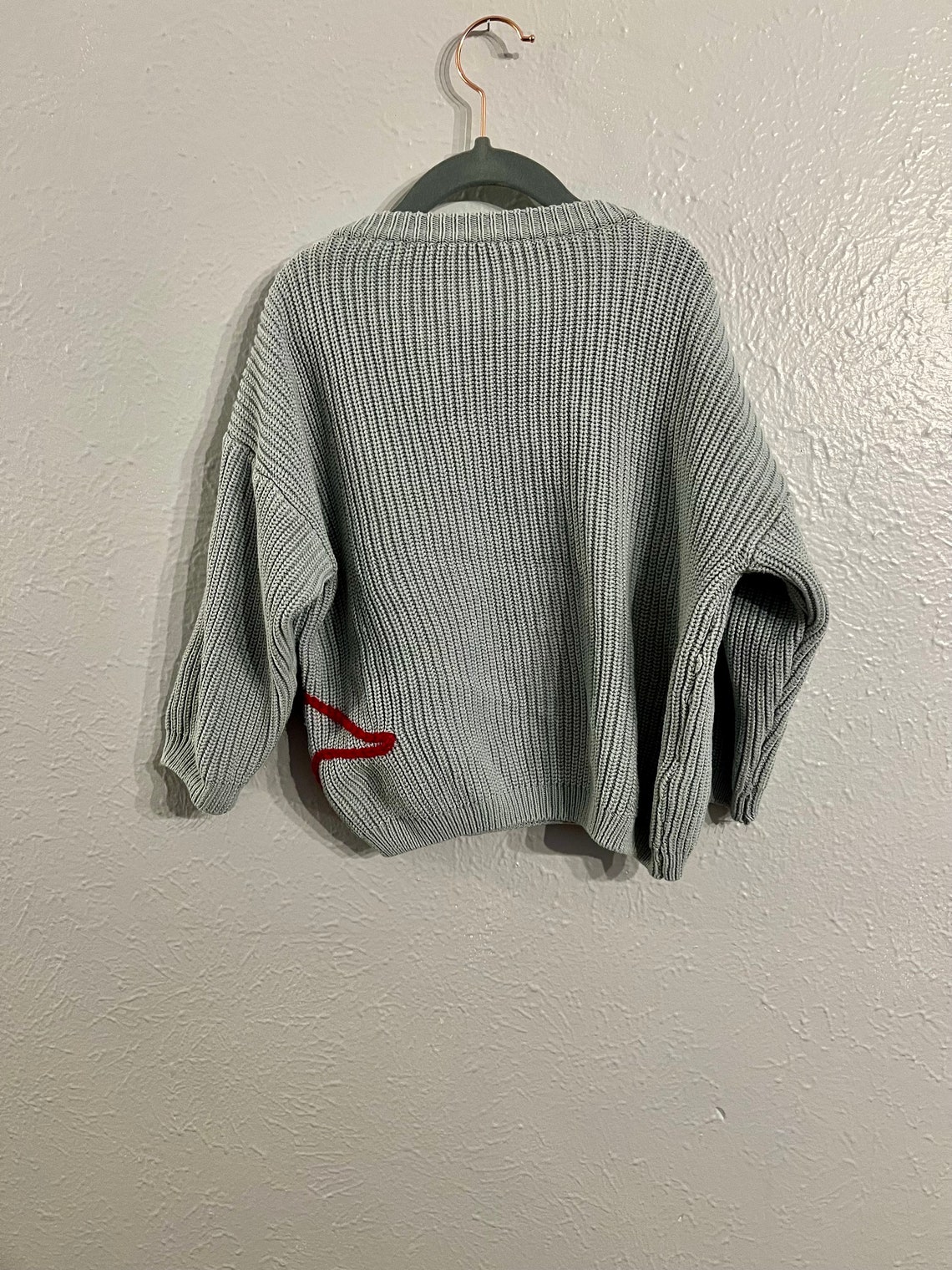 Hand Embroidered Dinosaur Sweater - Etsy