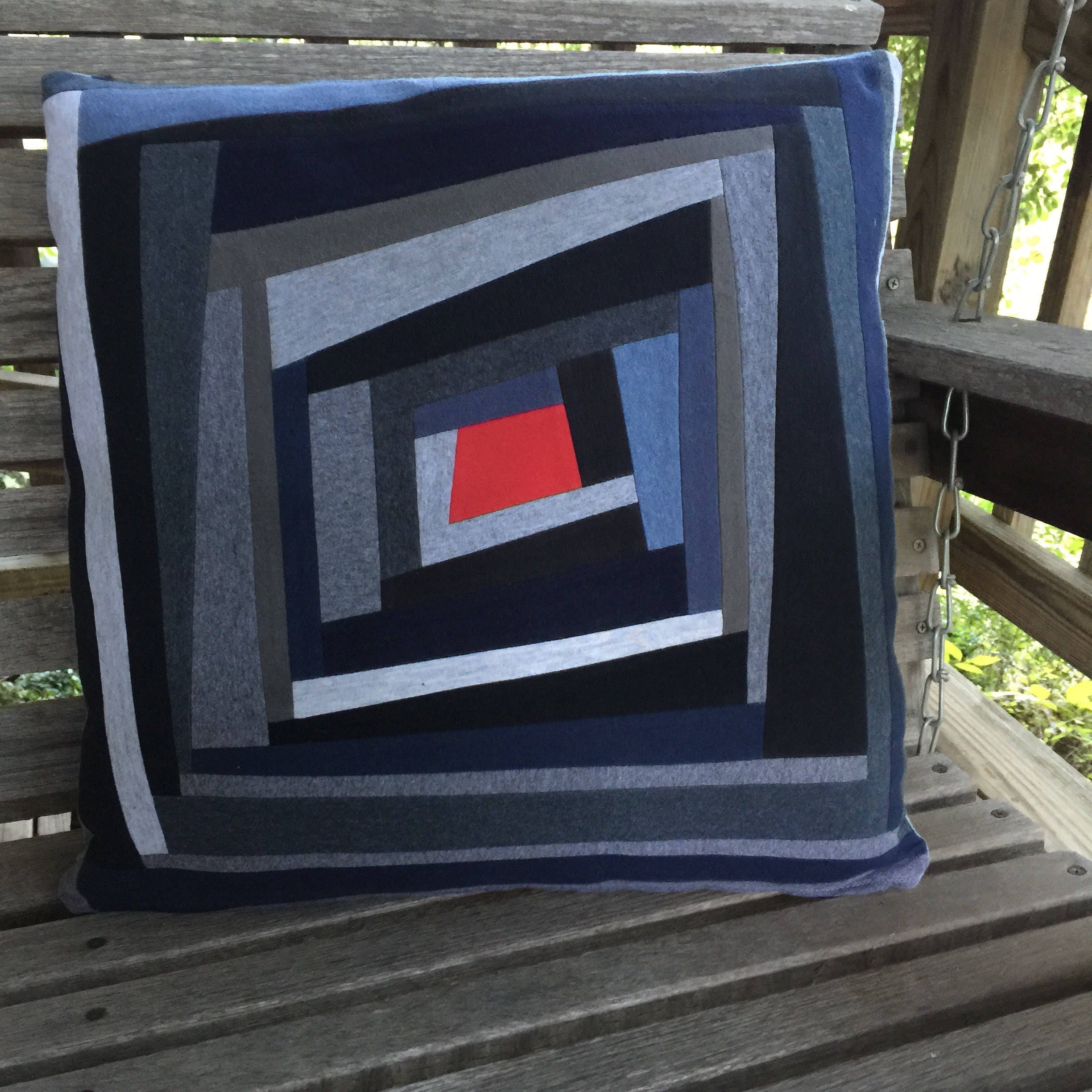 Modern, Nap Quilt, Picnic Quilt, Improv, Wonky ...FREE SHIPPING ...
