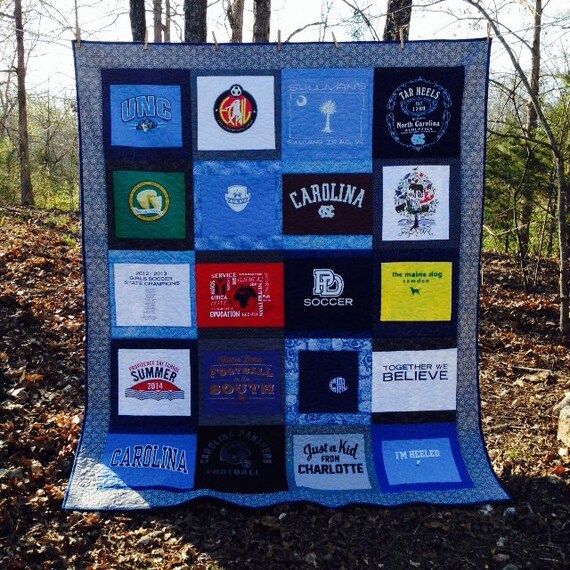College Dorm Quilt Memory Quilt T-shirt Quilt Nap Quilt - Etsy