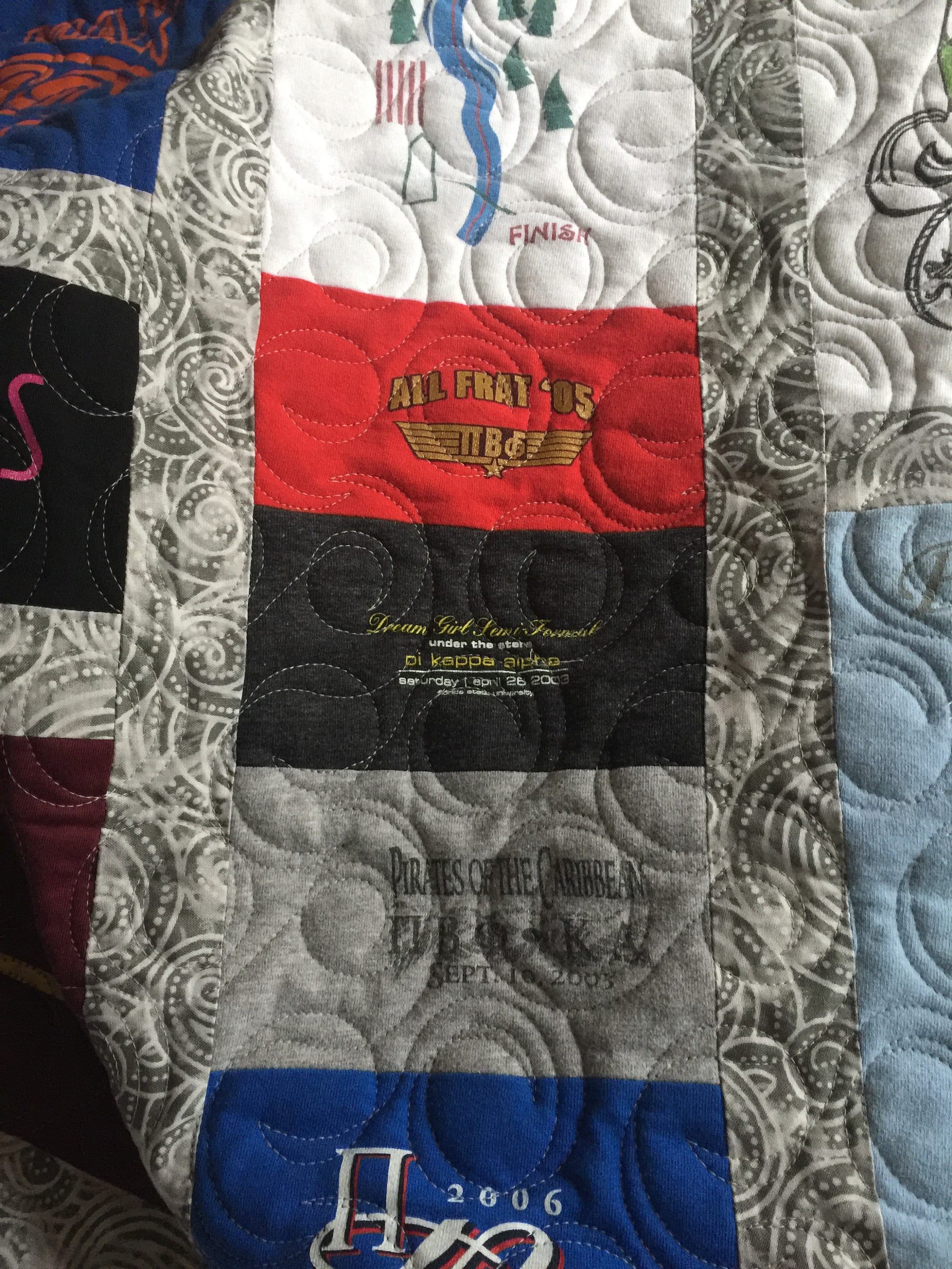College Dorm Quilt, Memory Quilt, T-shirt Quilt, Nap Quilt, Lap Quilt ...