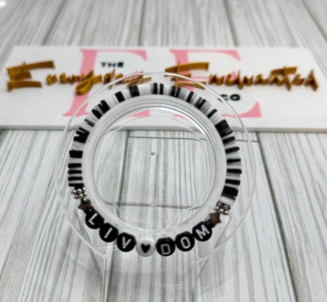 WWE Superstar Lettered Wrestling Bracelets LIV / DOM Liv Morgan dominik ...