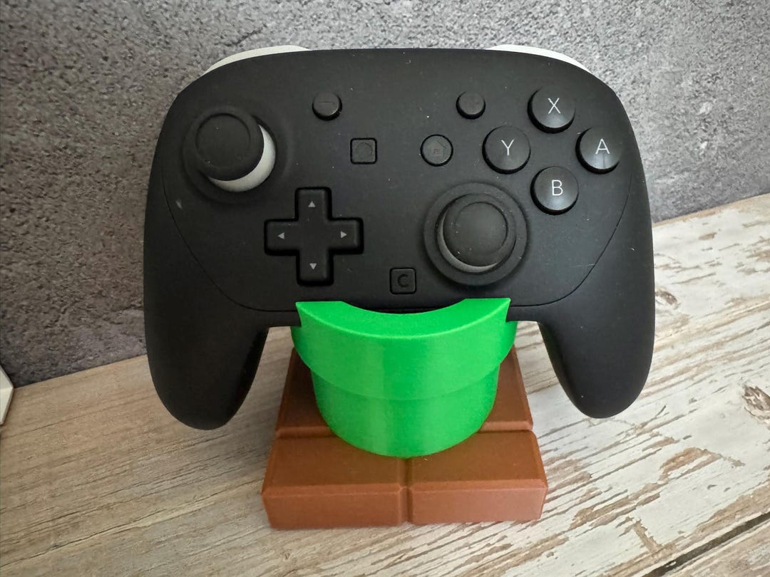 Nintendo Switch 2 and Original Pro Controller Stand Super Mario Warp ...