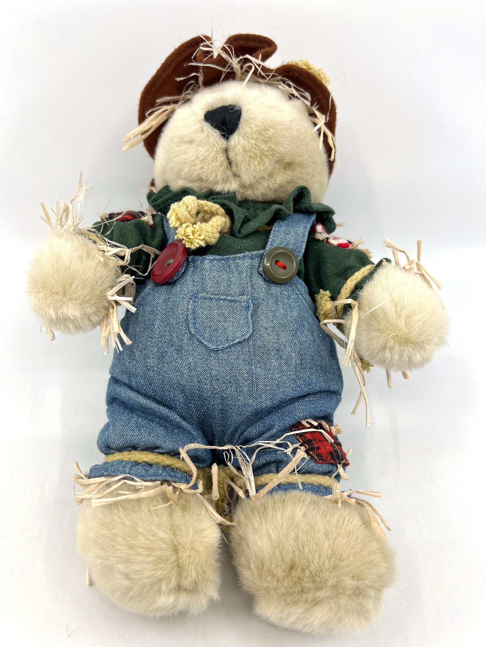 Starbucks Scarecrow Bearista Fall Plush Teddy Bear 16th Edition 2001 ...