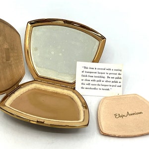 Elgin American Antelope Powder Compact 1950 Engraved Grad Message ...