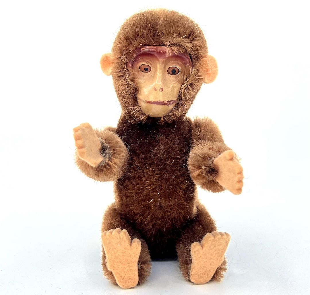 Schuco Yes No Tricky Monkey 1950s Chimp Tail Moves Head Mohair Plush 12 Cm 5 Inches Jointed ...