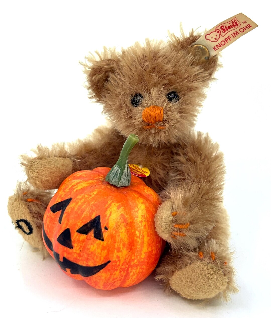 Steiff Calendar October Mini Teddy Bear 2001 Mohair Limited Edition ...