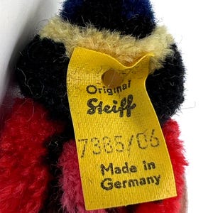 Steiff Woolen Red Bumblebee 1970s Bee ID Tag 6 Cm 2.25 Inches Wool Pom ...