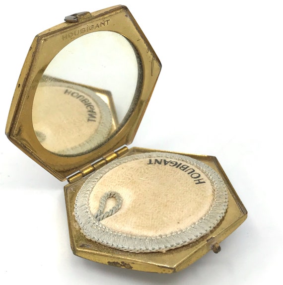 Art Deco Houbigant Ladies Pressed Powder Compact Icon… - Gem