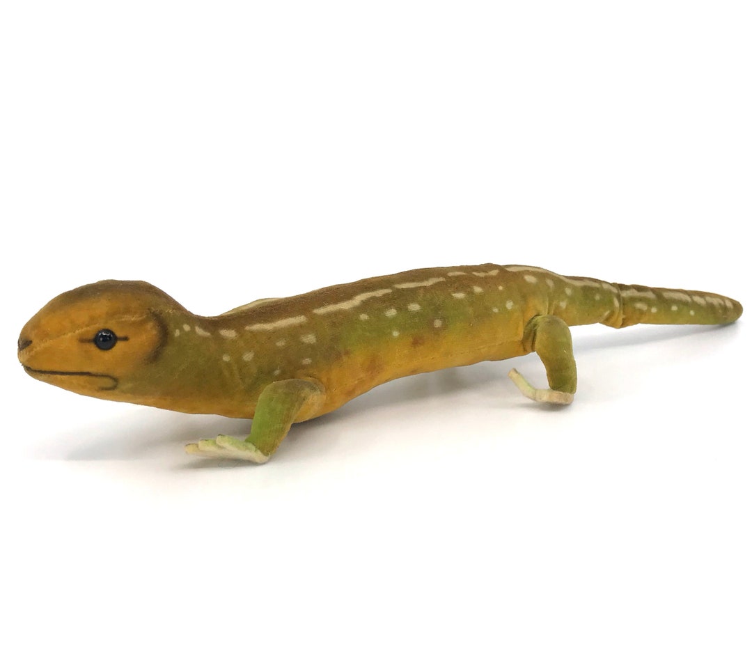 Steiff Lizzy Lizard Velvet Salamander 1959 to 1961 Vintage 6cm 2.5 ...