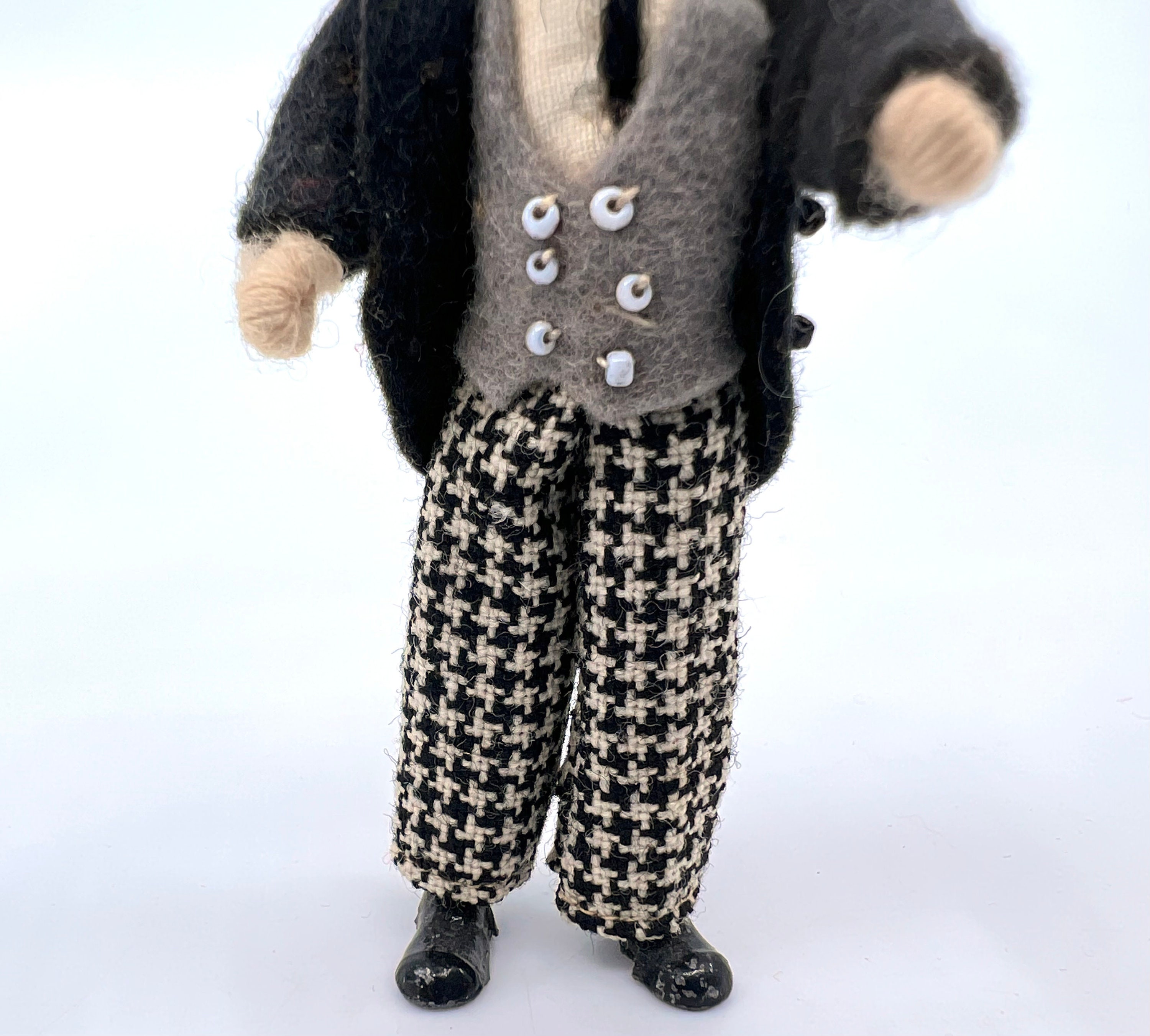 Dollhouse Doll 1940s Grecon England Grandpa Man 3.5 Inches Flexible ...