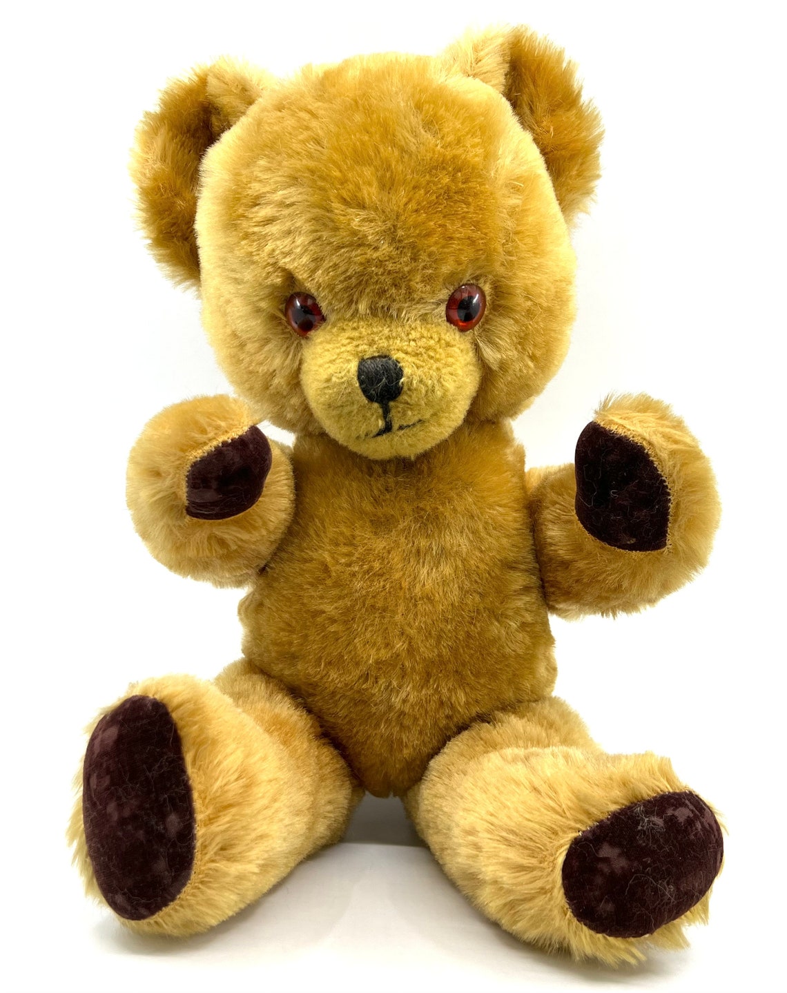 Pedigree Ireland Teddy Bear 1960s Seam Tag Gold Mohair Bells - Etsy