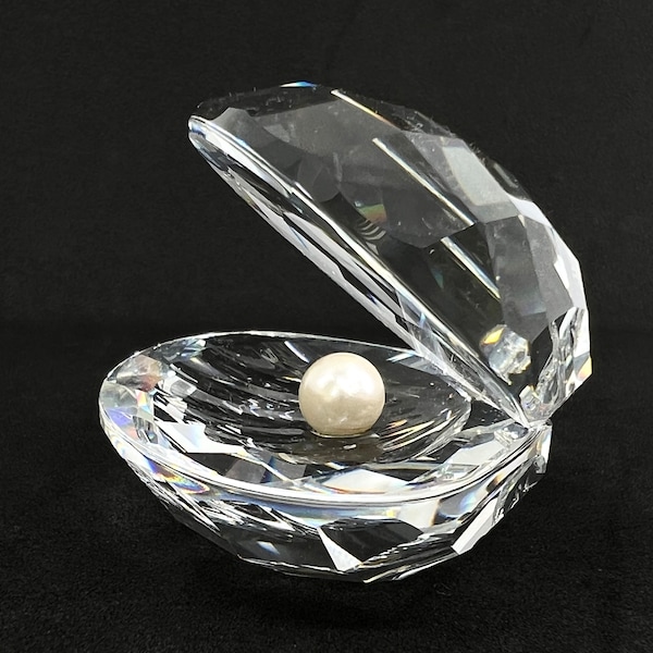 Swarovski Crystal Oyster With Pearl - Etsy