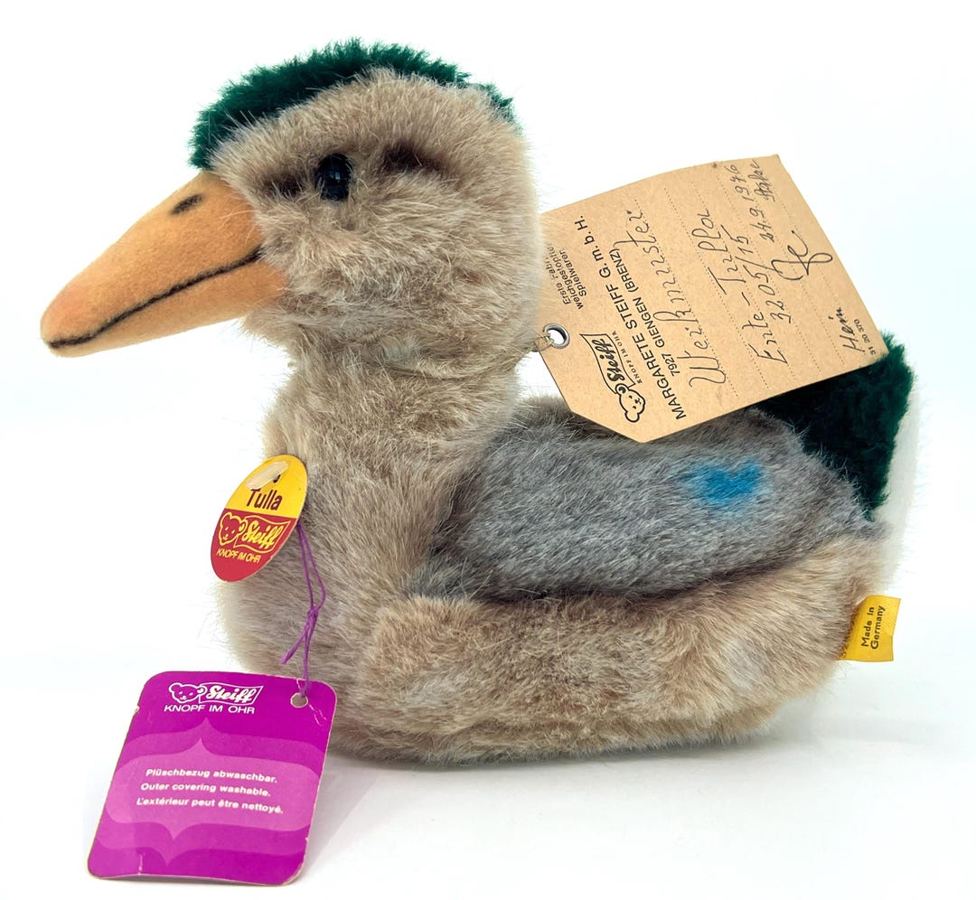 Steiff Tulla Duck 1976 Official Archive Werkmuster Sample Card and ID ...