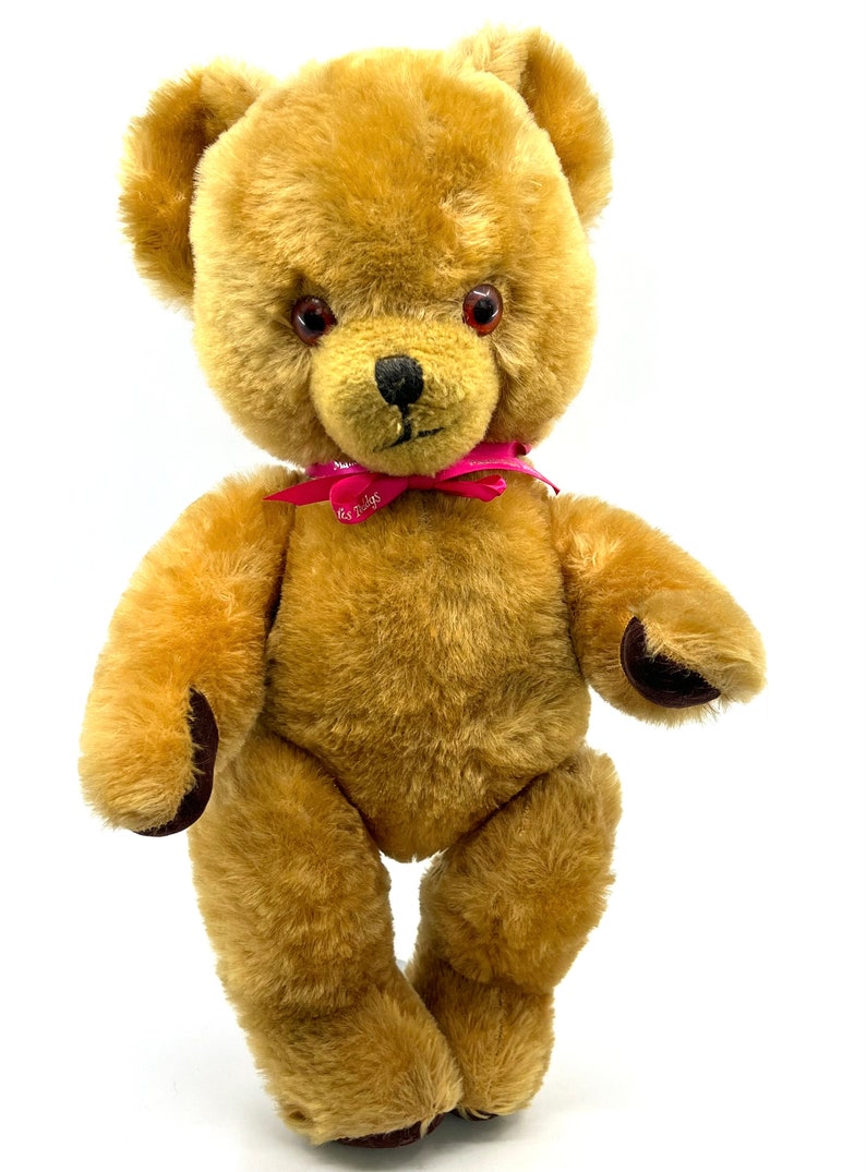 Pedigree Ireland Teddy Bear 1960s Seam Tag Gold Mohair Bells - Etsy